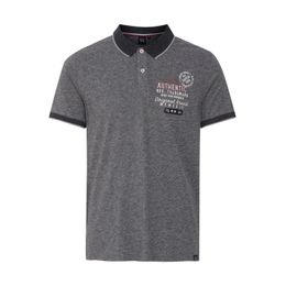 Poloshirt FQ1924 "Poloshirt FQPetri", Herren, Gr. M, grau (charcoal mix), Obermaterial: 100% Baumwolle CO., Shirts