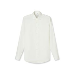 Businesshemd OLYMP "OLYMP Level Five, body fit, New York Kent", Herren, Gr. 42, Normaler Arm, hellbeige, 97% Baumwolle, 3% Elastolefin, Hemden