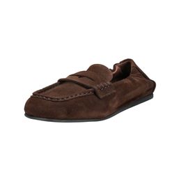 Slipper Pavement "Pavement Slipper Leder", Damen, Gr. 37, braun (dunkelbraun), Leder, Schuhe Slipper