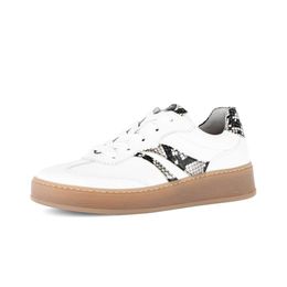 Sneaker Gabor "Sneaker low", Damen, Gr. 38,5, wei&szlig; (multicolour), Schuhe Sneaker