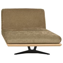 Dieter Knoll Collection Dieter Knoll Ottomane Palermo, Gr&uuml;n, Eiche, Metall, Eiche, massiv, Uni, 114x92x165 cm, Lederauswahl, Stoffauswahl, Schlafen auf Sitzh&ouml;he, R&uuml;cken echt, Wohnzimmer, Sofas & Couches, Sofas