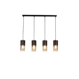 Novel H&auml;ngeleuchte, Graubraun, Metall, Glas, rund,rund, 10x150x80.5 cm, RoHS, Bsci, DIN EN ISO 9001, CE, Lampen & Leuchten, Innenbeleuchtung, H&auml;ngelampen, Pendelleuchten