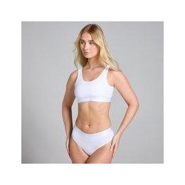 Myprotein MP Damen Bikinislip mit mittelhohem Bund (5er-Packung) &ndash; Wei&szlig; - XS