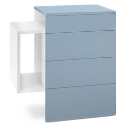 Vladon NACHTTISCH Queens Front in Denim matt