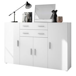 Vladon HIGHBOARD Aron Fronten in Wei&szlig; matt