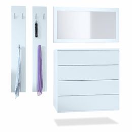 Vladon GARDEROBE Horizon Wei&szlig; matt