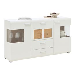Sideboard Fun Plus Wei&szlig;/Eichefarben