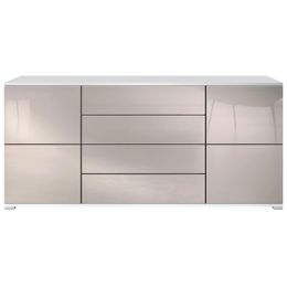 Vladon SIDEBOARD Rova Sandgrau Hochglanz