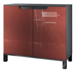 Vladon KOMMODE Sylt Bordeaux Hochglanz