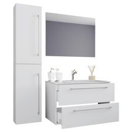 Badezimmer Badinos Wei&szlig;