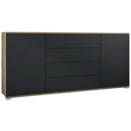 Vladon SIDEBOARD Santo Schwarz matt