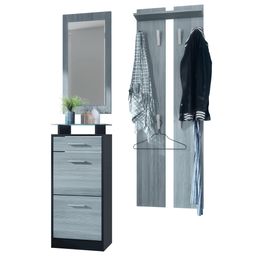 Vladon GARDEROBE Loret Front in Avola-Anthrazit