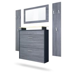 Vladon GARDEROBE Malea Fronten in Avola-Anthrazit