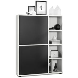 Vladon HIGHBOARD Cuba T&uuml;ren in Schwarz matt