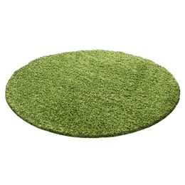 Ayyildiz Hochflorteppich Life Green Gr&uuml;n &Oslash; ca. 80cm