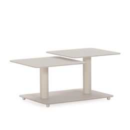 COUCHTISCH mit quadratischen Glasplatten 54/42,8/114,6 cm