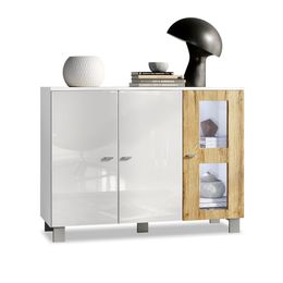 Vladon SIDEBOARD Denjo T&uuml;r in Eiche Natur