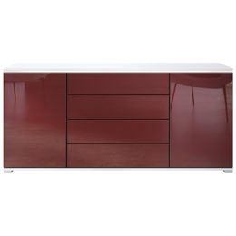 Vladon SIDEBOARD Faro Bordeaux Hochglanz