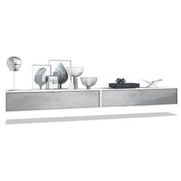 Vladon LOWBOARD Lana Fronten in Beton Oxid Optik