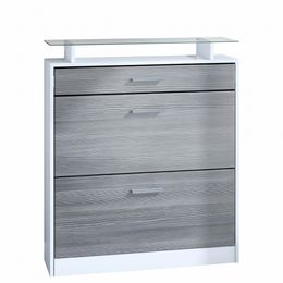 Vladon SCHUHSCHRANK Loret Front in Avola-Anthrazit