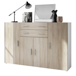Vladon HIGHBOARD Aron Fronten in Eiche s&auml;gerau