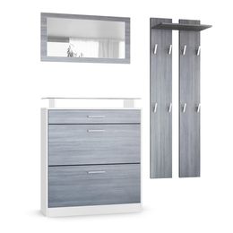 Vladon GARDEROBE Loret Front in Avola-Anthrazit