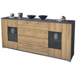 Vladon SIDEBOARD Gr&ouml;mitz Eiche Natur