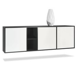 Vladon SIDEBOARD Cuba T&uuml;ren in Wei&szlig; matt