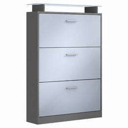 Vladon SCHUHSCHRANK Lavia Front in Denim
