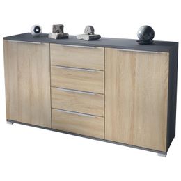 Vladon SIDEBOARD Linio Eiche s&auml;gerau