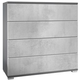 Vladon KOMMODE Pavos Beton Oxid Optik