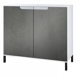 Vladon KOMMODE Sylt Beton Dunkel Optik
