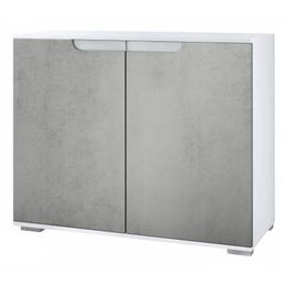 Vladon KOMMODE Sylt Beton Oxid Optik
