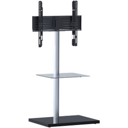TV-Rack Nalano Klar/Silberfarben