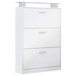 Vladon SCHUHSCHRANK Lavia Front in Wei&szlig; matt