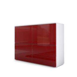 Vladon KOMMODE Rova Bordeaux Hochglanz / Bordeaux Hochglanz