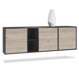 Vladon SIDEBOARD Cuba T&uuml;ren in Eiche Nordic