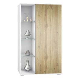 Vladon VITRINE Davos Eiche Wotan