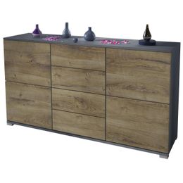 Vladon SIDEBOARD Rova Eiche Ribbeck