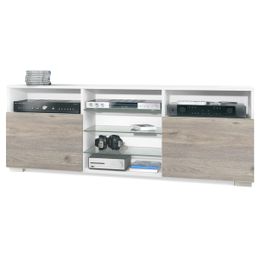 Vladon LOWBOARD Granada Front in Eiche Nordic