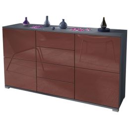 Vladon SIDEBOARD Rova Bordeaux Hochglanz
