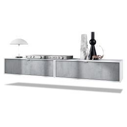 Vladon LOWBOARD Lana Fronten in Beton Oxid Optik
