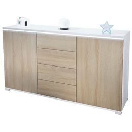 Vladon SIDEBOARD Faro Eiche s&auml;gerau