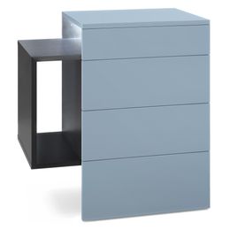 Vladon NACHTTISCH Queens Front in Denim matt