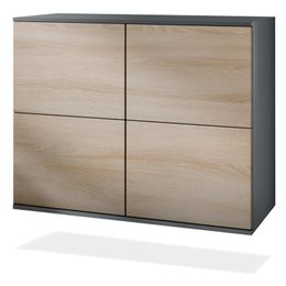 Vladon KOMMODE Rova Eiche s&auml;gerau