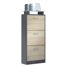 Vladon SCHUHSCHRANK Lavia Front in Eiche s&auml;gerau