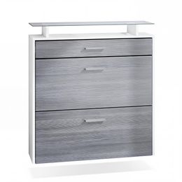 Vladon SCHUHSCHRANK Malea Front in Avola-Anthrazit