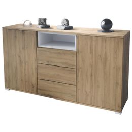 Vladon SIDEBOARD Skadu Wei&szlig; matt