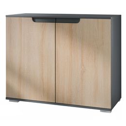 Vladon KOMMODE Sylt Eiche s&auml;gerau