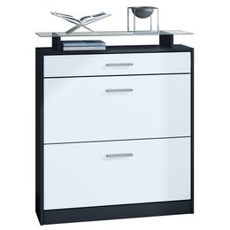 Vladon SCHUHSCHRANK Loret Front in Wei&szlig; matt